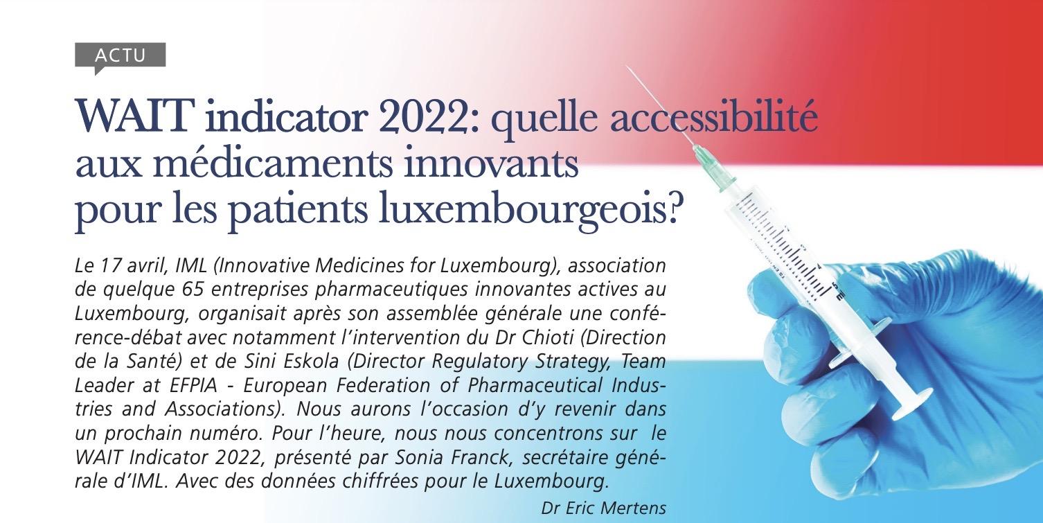 WAIT indicator 2022: quelle accessibilité aux médicaments innovants ...